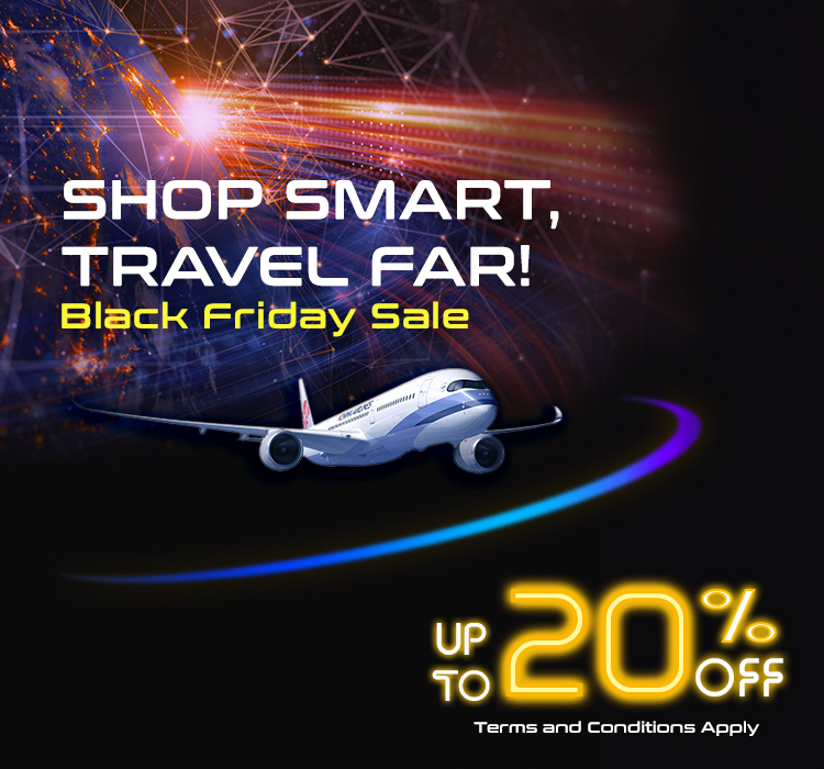Black Friday Sale. Up to 20% off all flights. – China Airlines